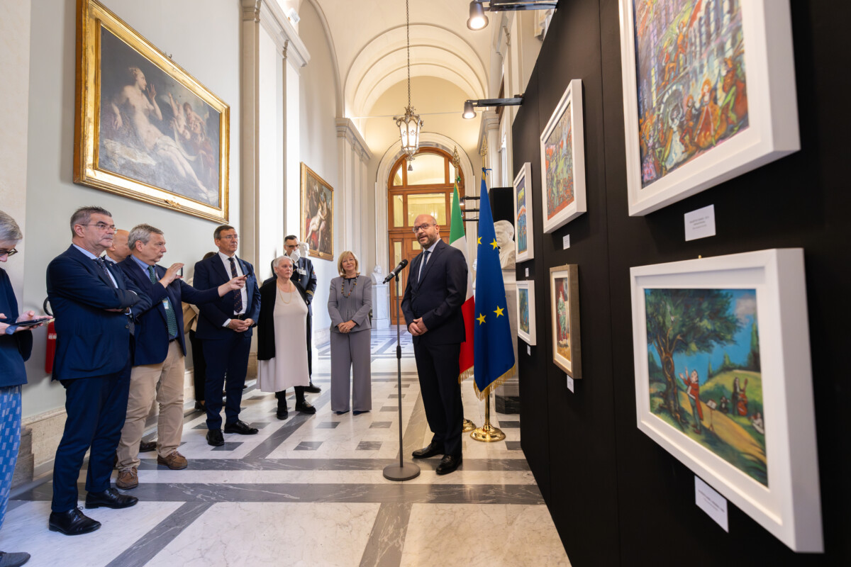 Camera, il Presidente Fontana inaugura a Montecitorio la mostra “Bruno ...